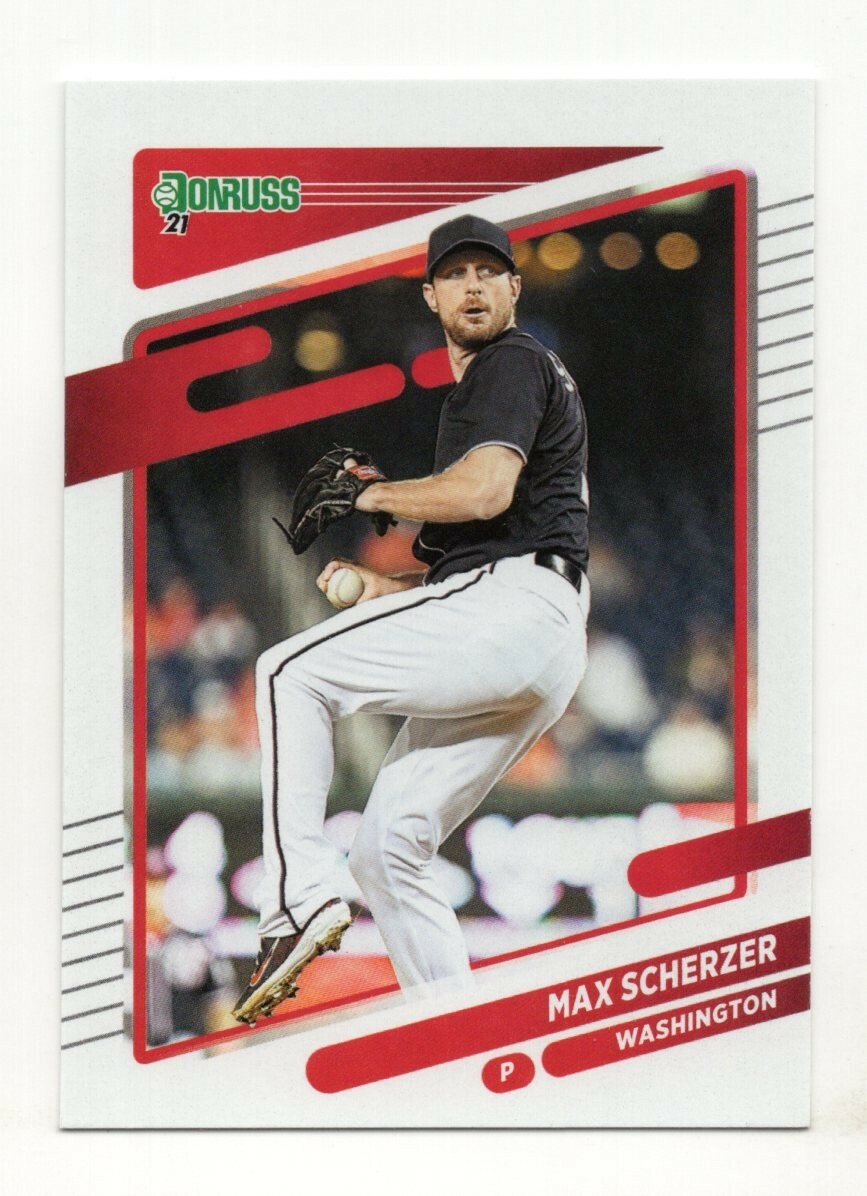 2021 Panini Donruss Baseball #206 Max Scherzer Card | eBay