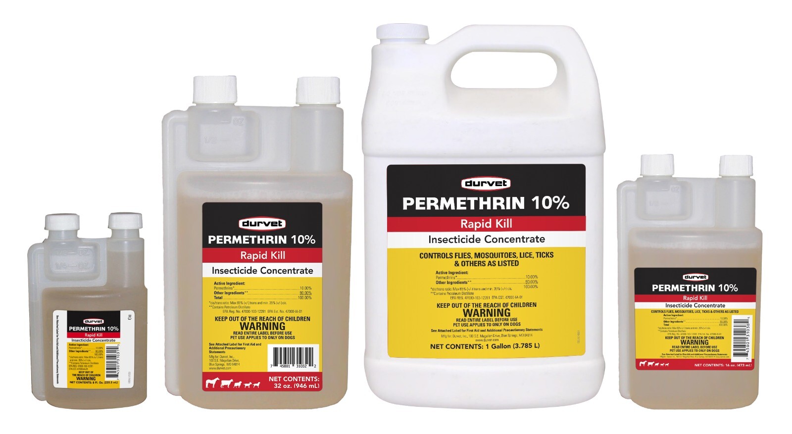 Durvet Permethrin Rapid Kill 10% Insecticide Concentrate 8oz | eBay