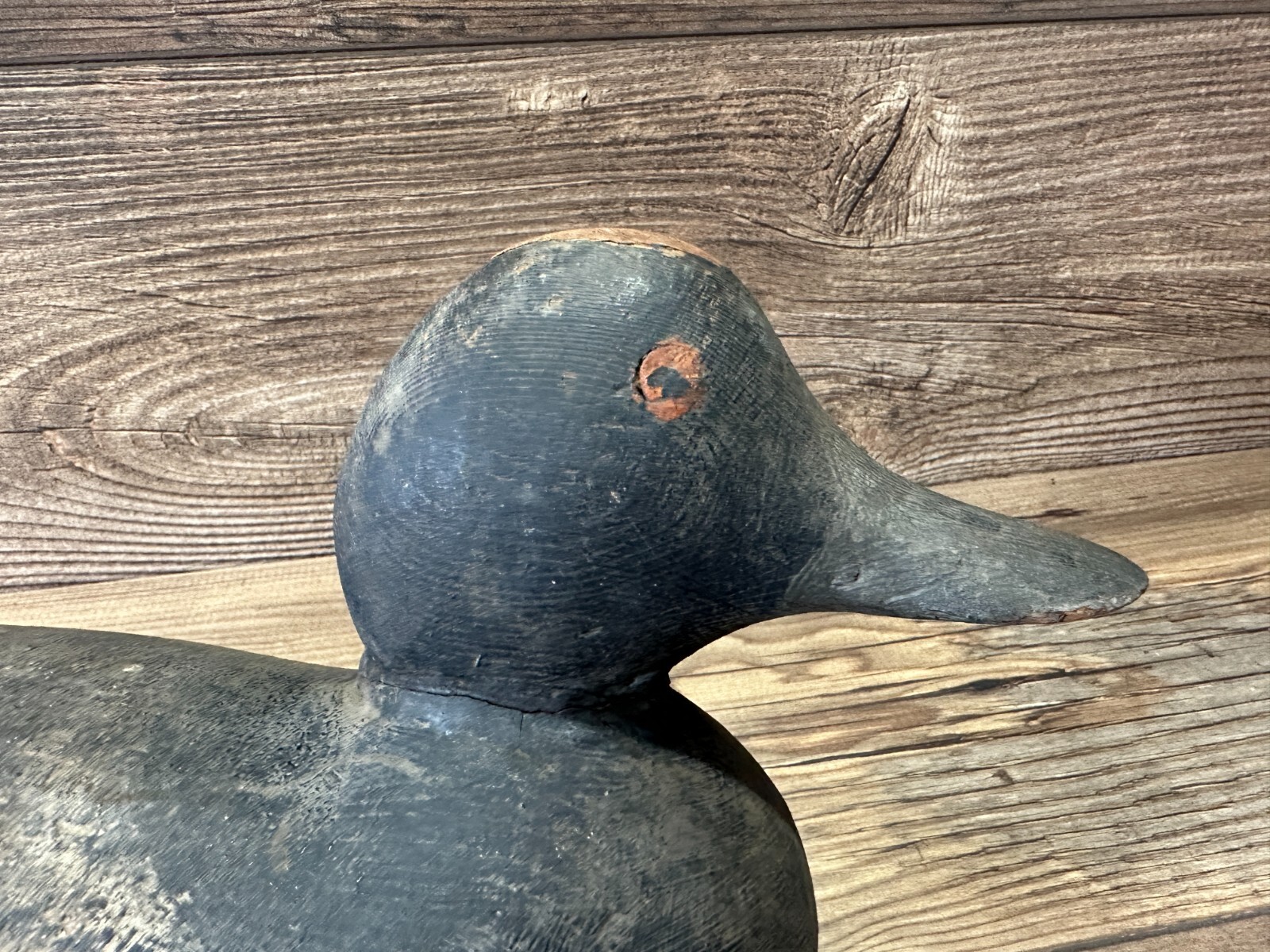 Antique Vintage Wood Duck Decoy **MASON** Scaup Blue Bill Drake ...