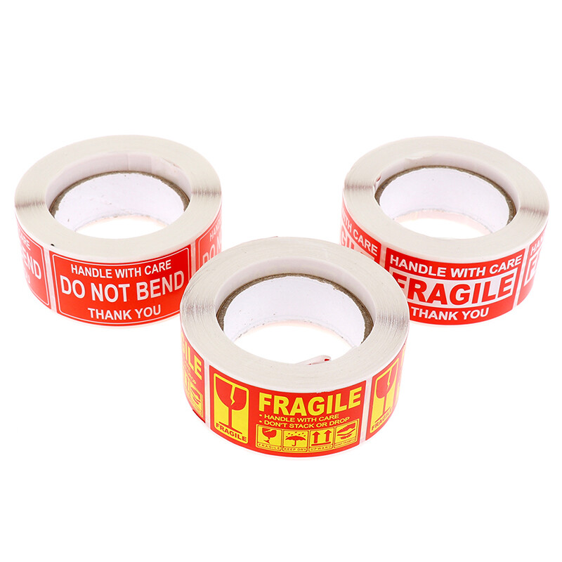 250pcs/Roll Fragile Stickers Handle with Care Thank You Warning LabelsY ...