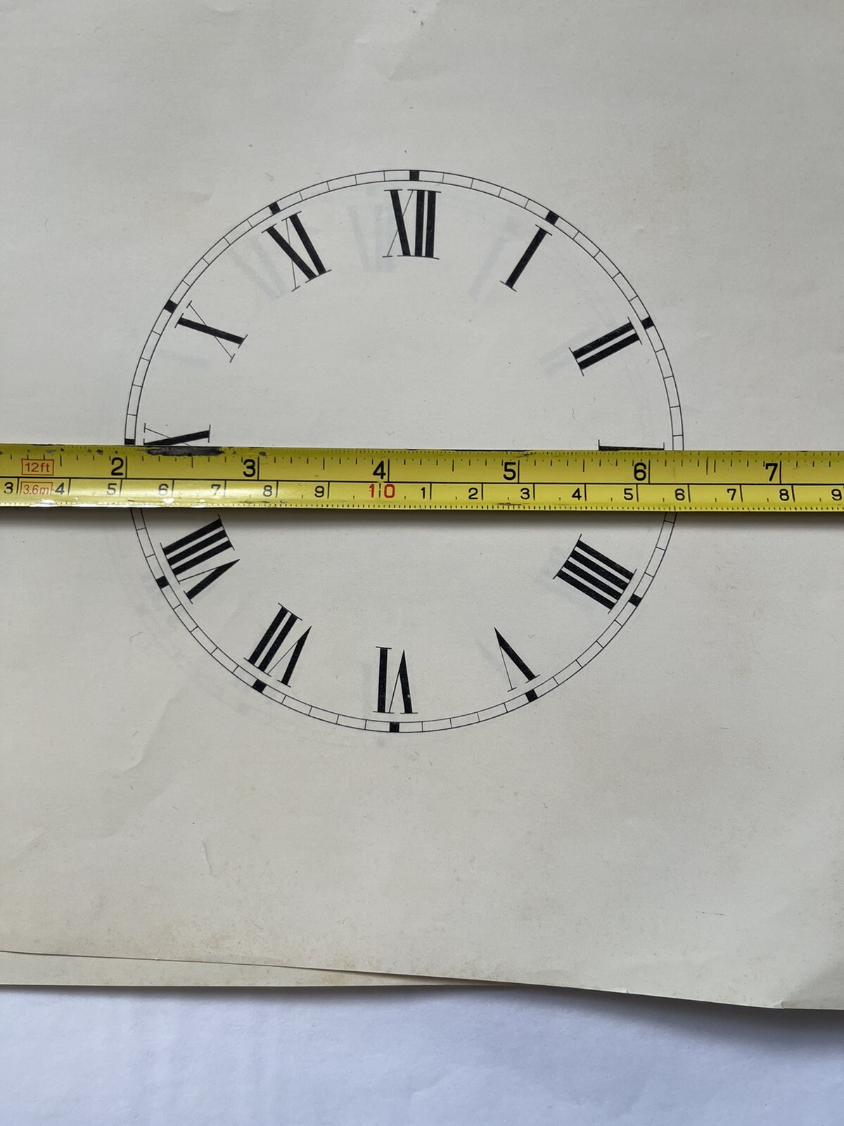 Antique Clock Parts Clock Paper Dial 4 1/4” | eBay