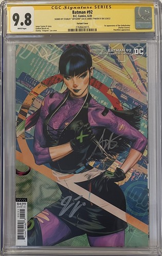 Batman #92 CGC SS 9.8 2x Signed! "Artgerm" Lau 1st App Underbroker Key🔥 ...