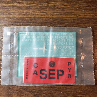 YOM California license plate sticker for Yearly Registrations - Month ...