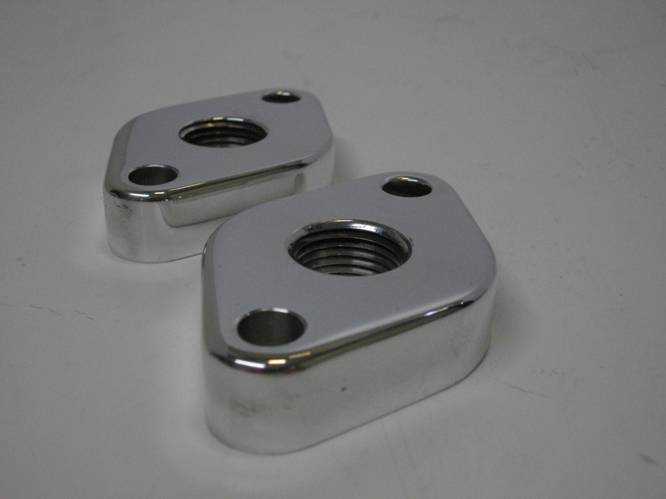 Glenwood style big block Chevrolet billet aluminum water inlet plates ...