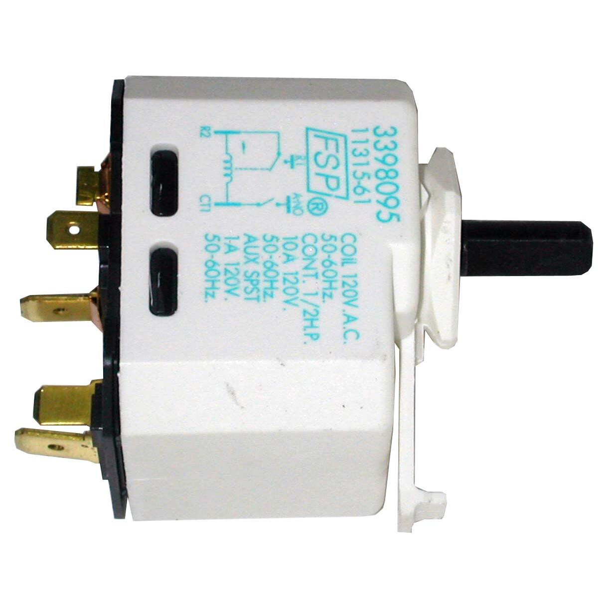 Whirlpool WP3398095 Genuine OEM Switch Push To Start Relay 4 Pins Dryer ...
