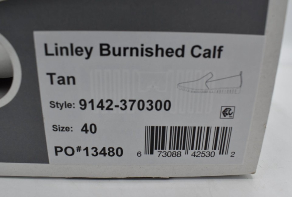 Dansko EU Size 40 US 9.5-10 Linley Burnished Calf Leather Tan Loafers ...