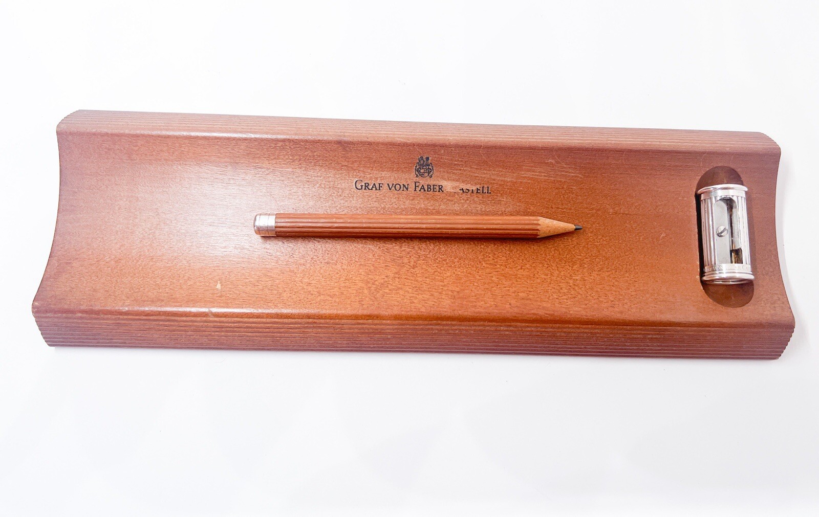 Graf von Faber-Castell Table Set Wood Pen Tray Holder Sharpener Perfect ...