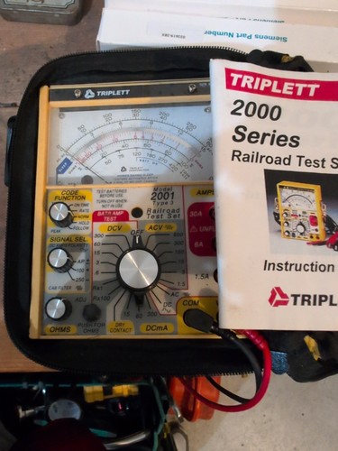 Triplett Model 2001 Type 3 Railroad Test Set Multimeter | eBay