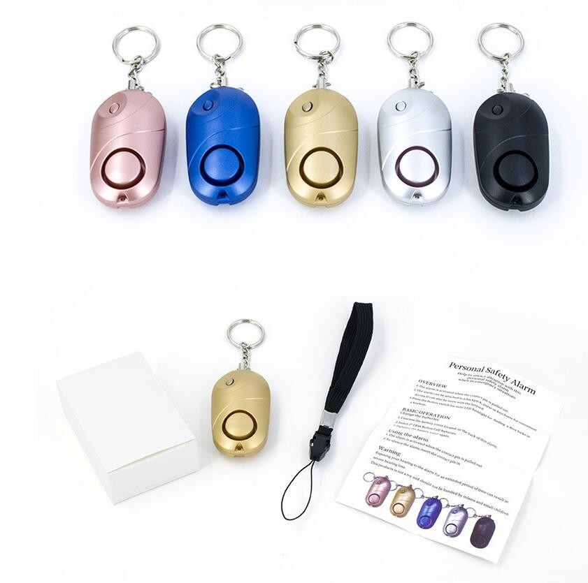 SELF DEFENCE Keychain Alarm 130dB Loud Personal Security Emergency ...