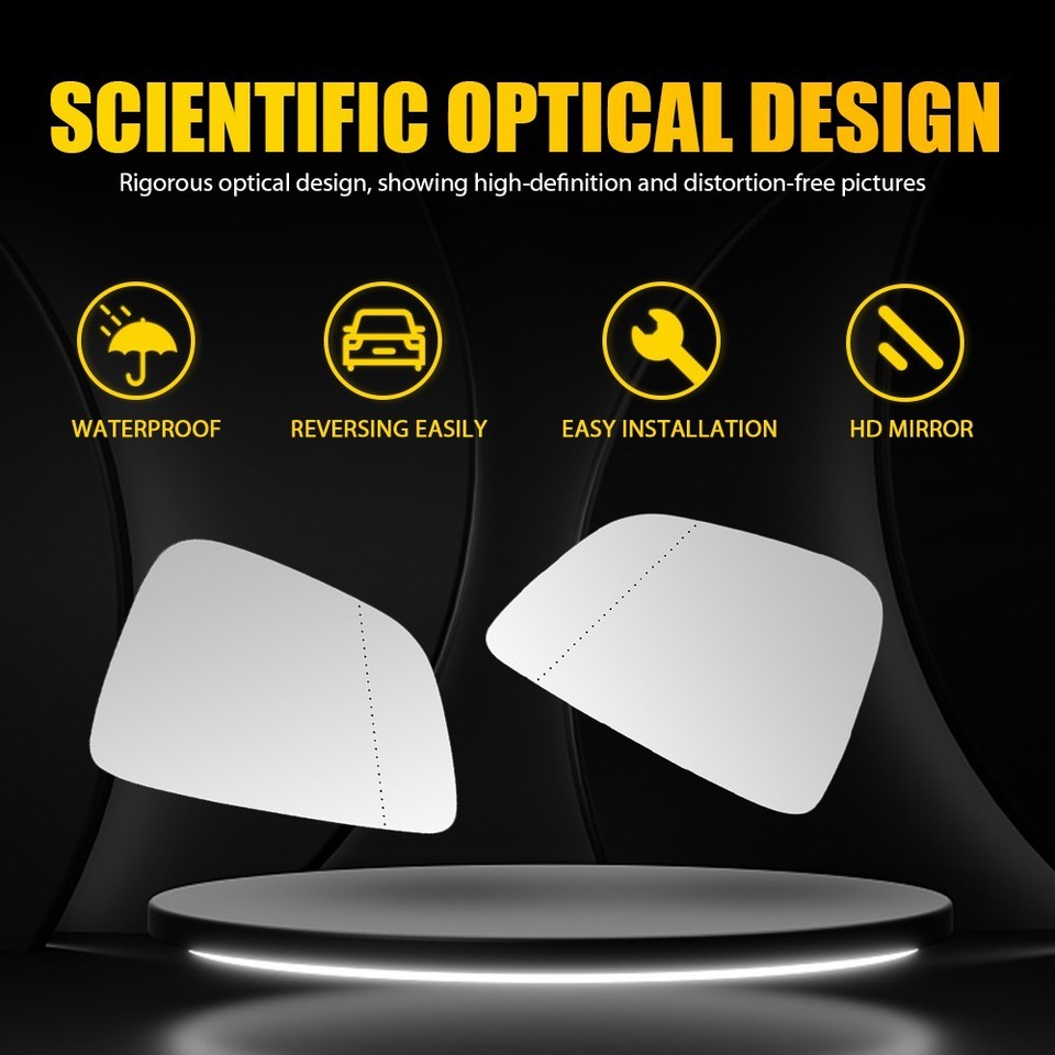 Pair Heated Mirror Glass Fit for Volvo XC60 2010 2011-2017 OE# 31217273 ...