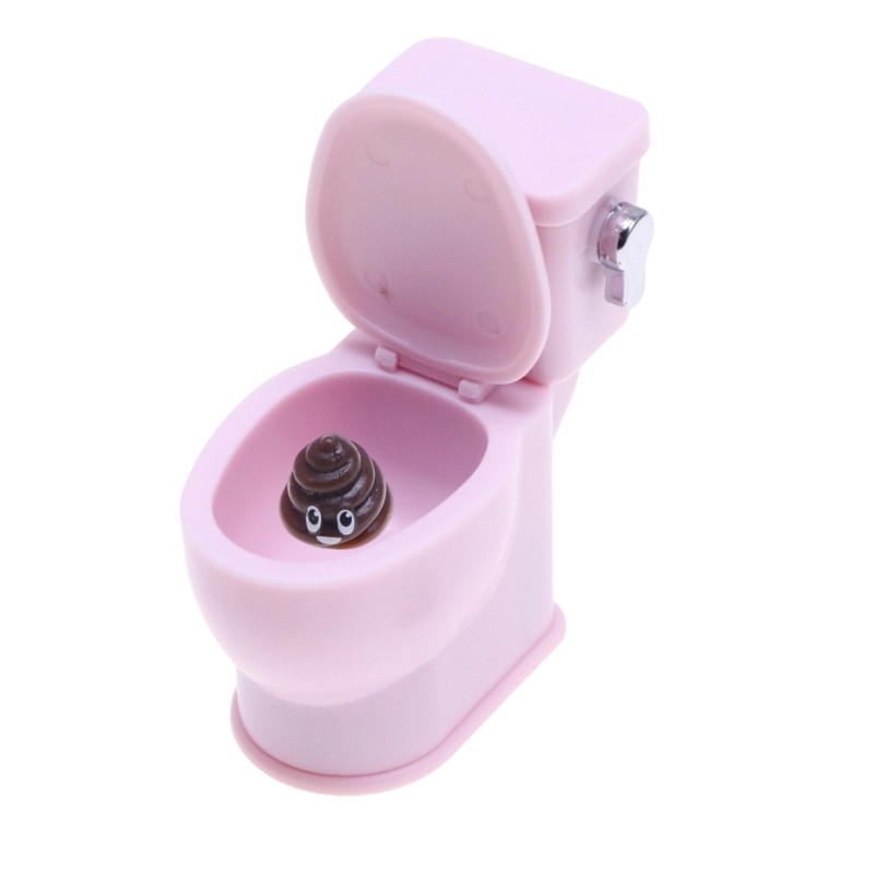 Realistic Mini Toilet For Dolls Bathroom Accessory 1/12 Scale Flushing ...