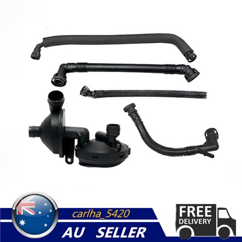 CRANK CCV CASE VALVE & BREATHER HOSES KIT Fits BMW E46 E39 E60 E61 3 5 ...