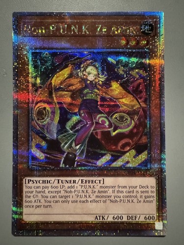 YUGIOH NOH-P.U.N.K. ZE AMIN ASIA ENGLISH EDITION CR04-AE132 25TH FOIL ...