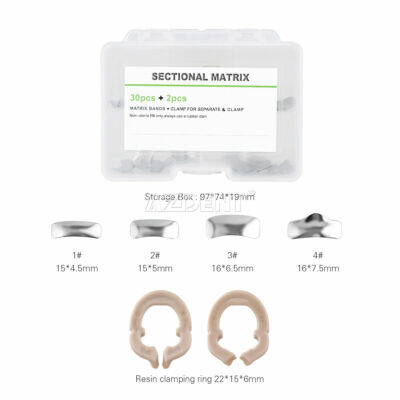 Dental Sectional Contoured Metal Bands Matrices Matrix System Ring ...