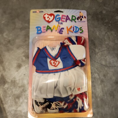 Ty Gear for Beanie Kids Doll Clothes Outfit Set Cheerleader Pom Poms ...