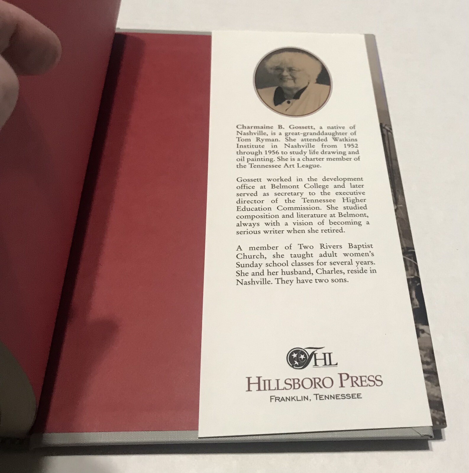 Captain Tom Ryman His Life And Legacy by Charmaine B Gossett HCDJ 2001 ...