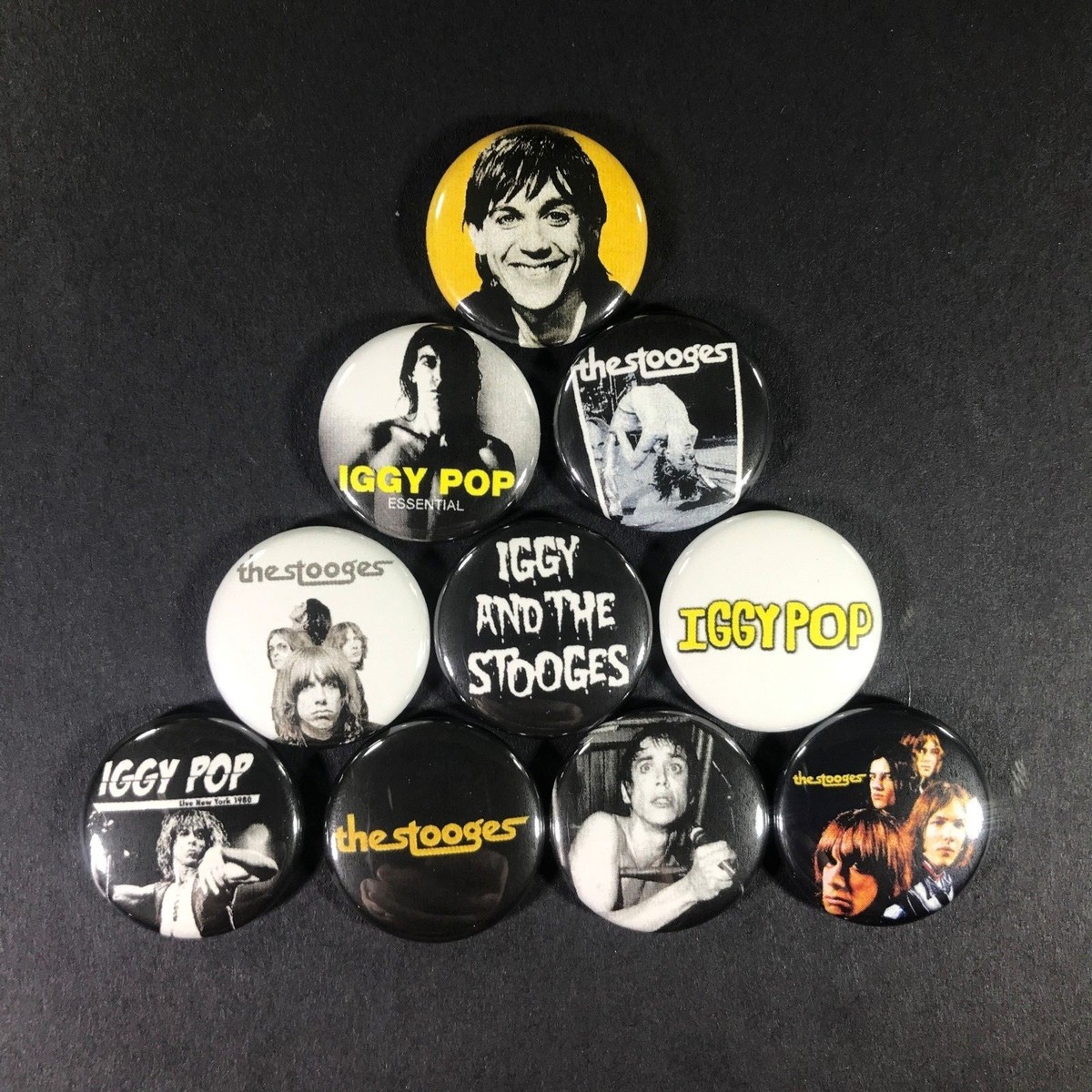 Iggy Pop And The Stooges Logo Iggy Pop Herren T Shirt Schwarz S