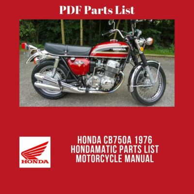 Honda CB750A 1976 Hondamatic Parts List Motorcycle Manual | eBay