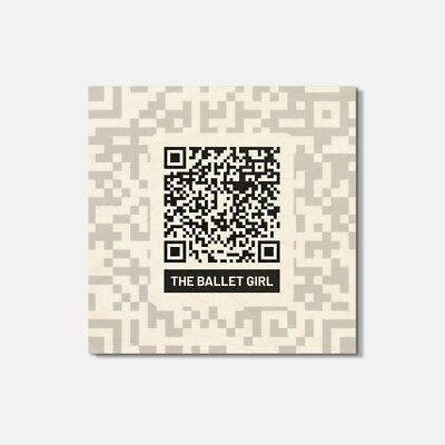 The Ballet Girl QR Code 4'' X 4'' Square Wooden Coaster | eBay