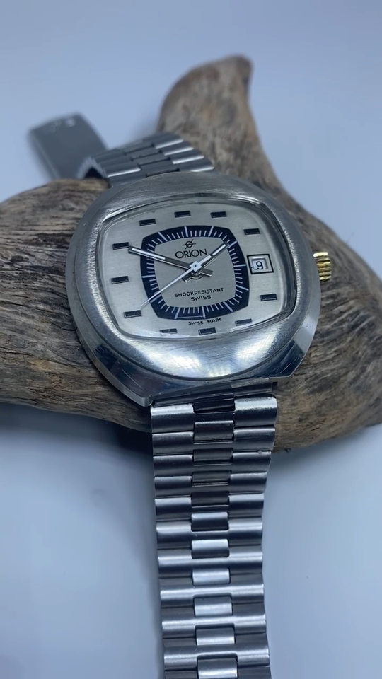 VINTAGE BIG ORION WATCH MEN’S STUNNING NOS 1970s MANUAL HAND WINDING ...