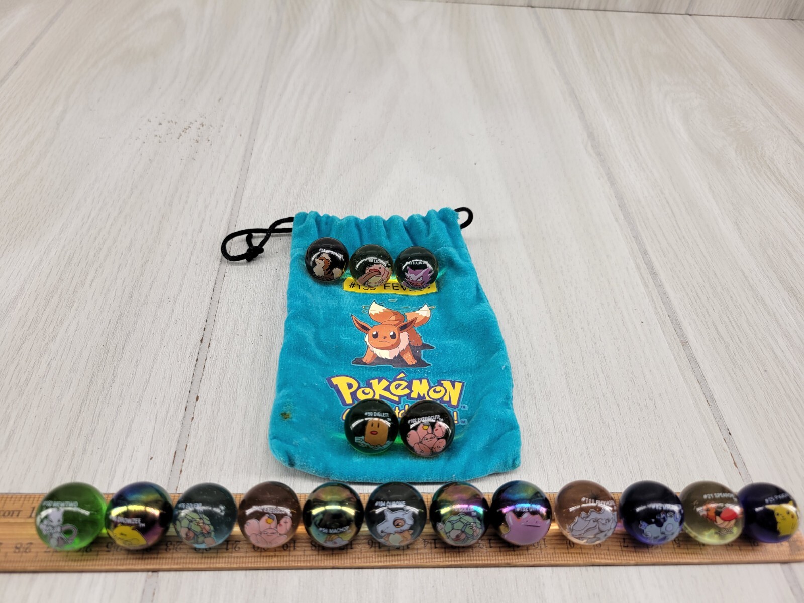 Vintage Pokémon #133 Eevee Bag With 17 Marbles | eBay