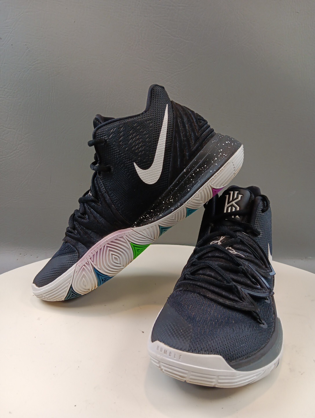 Nike Kyrie 5 Basketball Shoes Men's Size 8.5 Black “Black Magic ...
