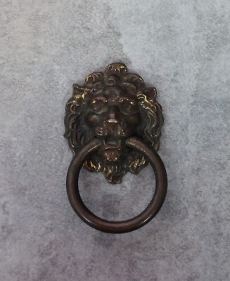 Drawer Pulls - Antique Brass Lions Head