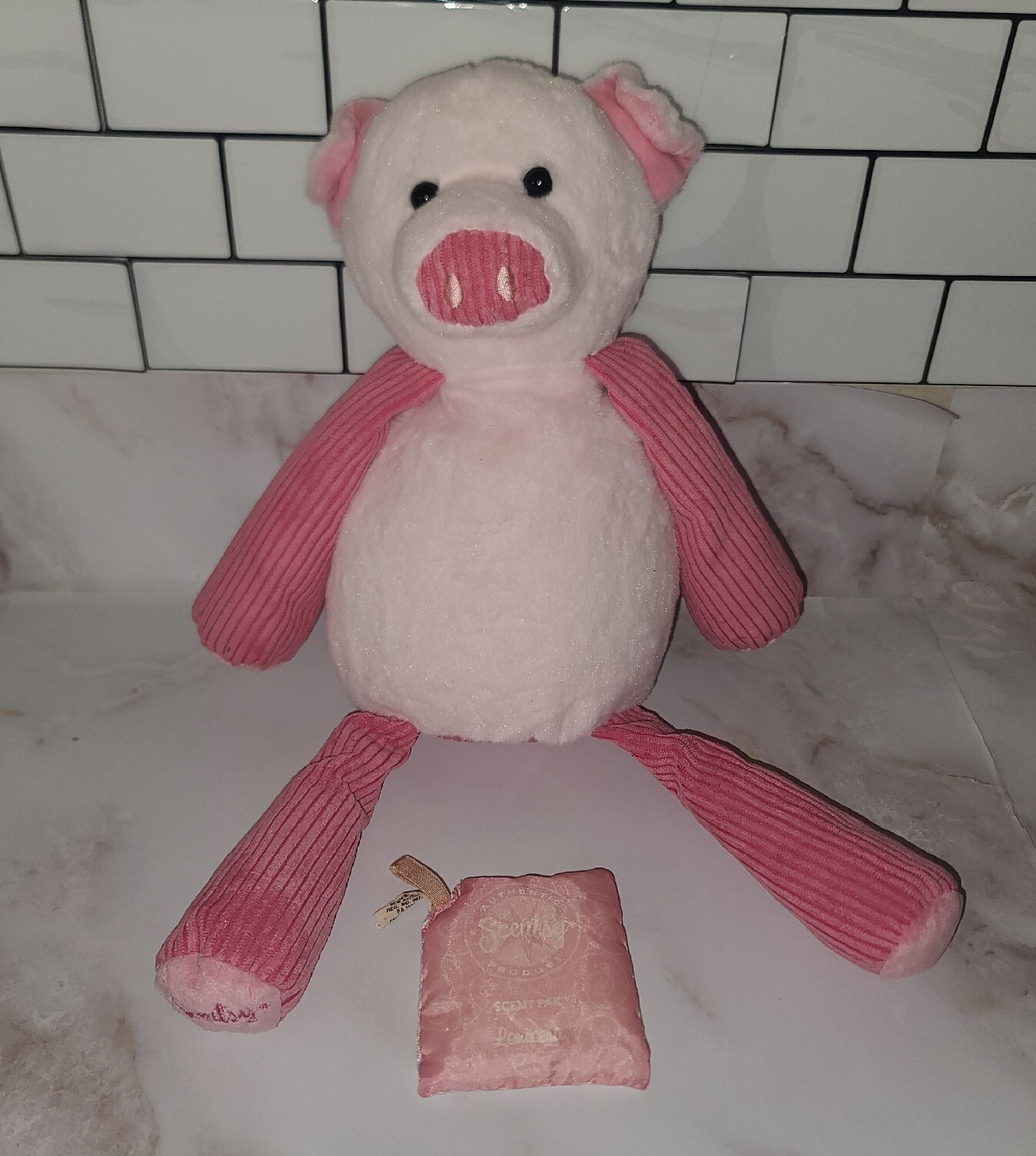 Scentsy Buddy Penny the Pig Plush Retired Stuffed Animal Toy Pink 16 ...