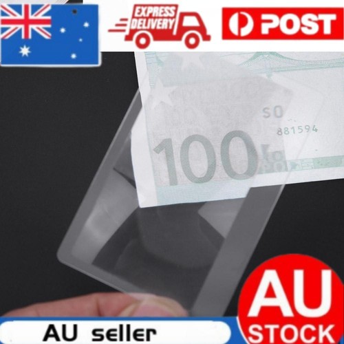 5pcs 3X Card Magnifiers Plastic Cement Wallet Magnifier Lenses for ...