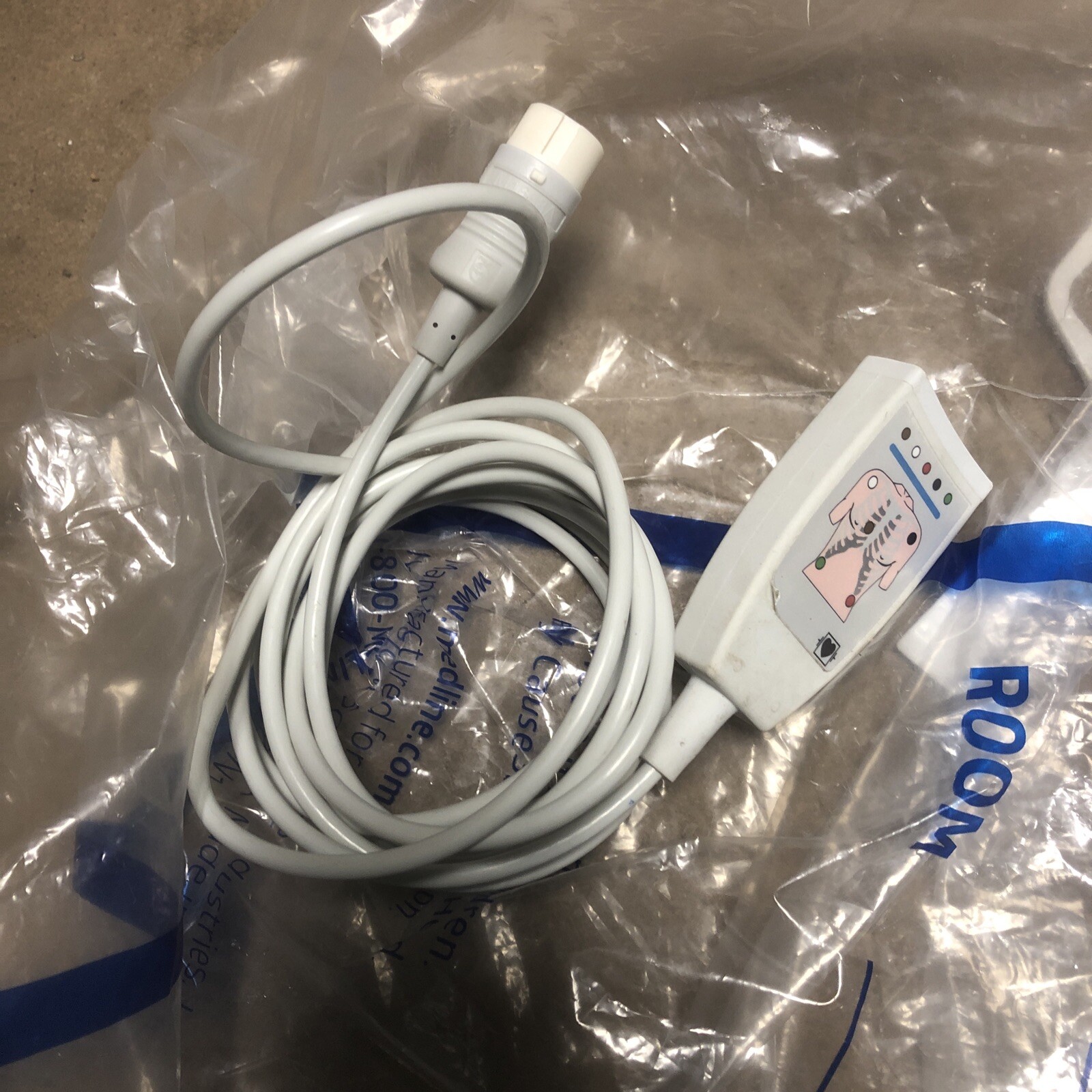 Philips M1668A CBL 5 Lead ECG Trunk, AAMI/IEC 2.7m, 989803145061, used ...