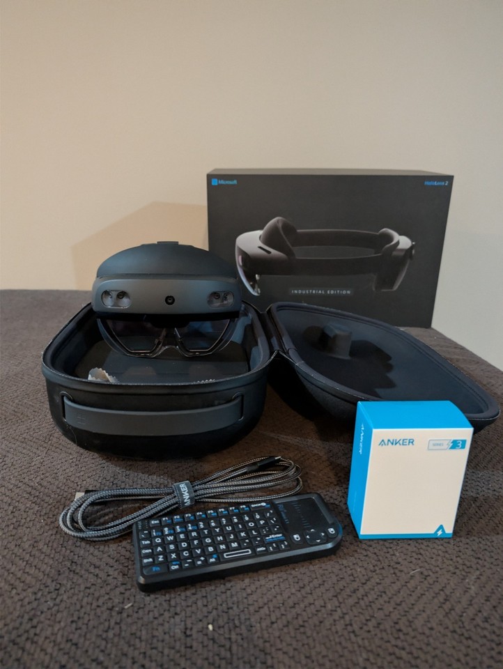Microsoft HoloLens 2 Industrial Edition Black VR Headset w/ Case ...