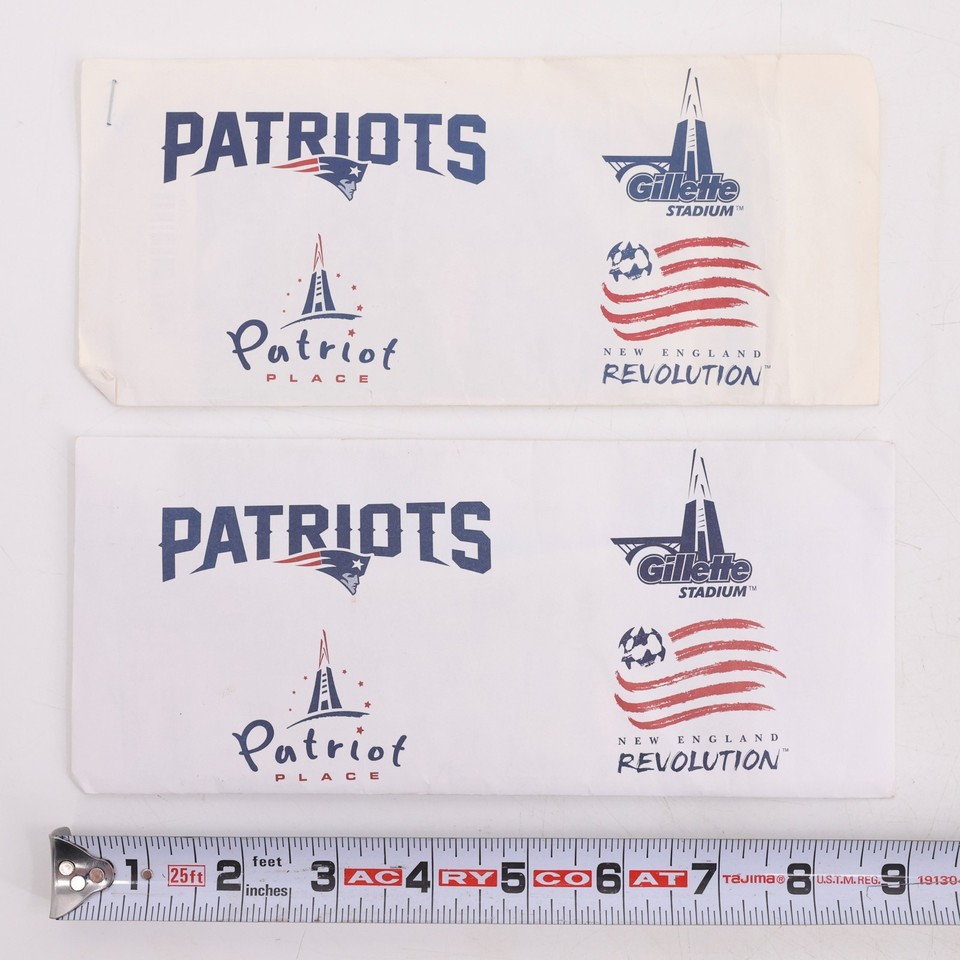 Lot of 10+ New England Patriots NFL Ticket Stubs Tailgate Passes 1996 ...