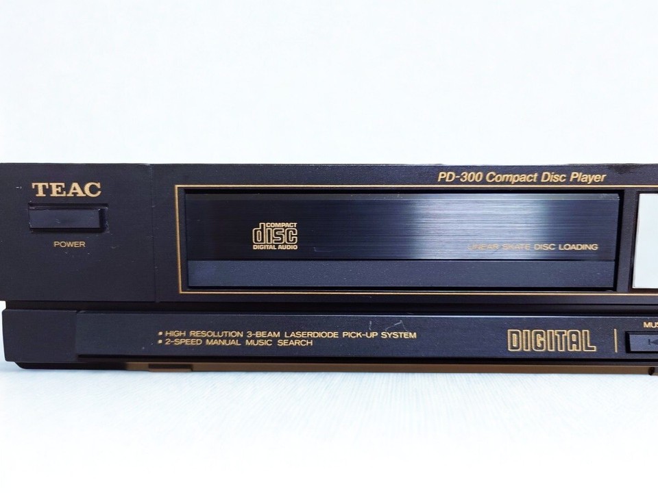 TEAC PD-300 CD Player 3-Beam Laser 16-Bit DAC Slim Vintage Fully ...