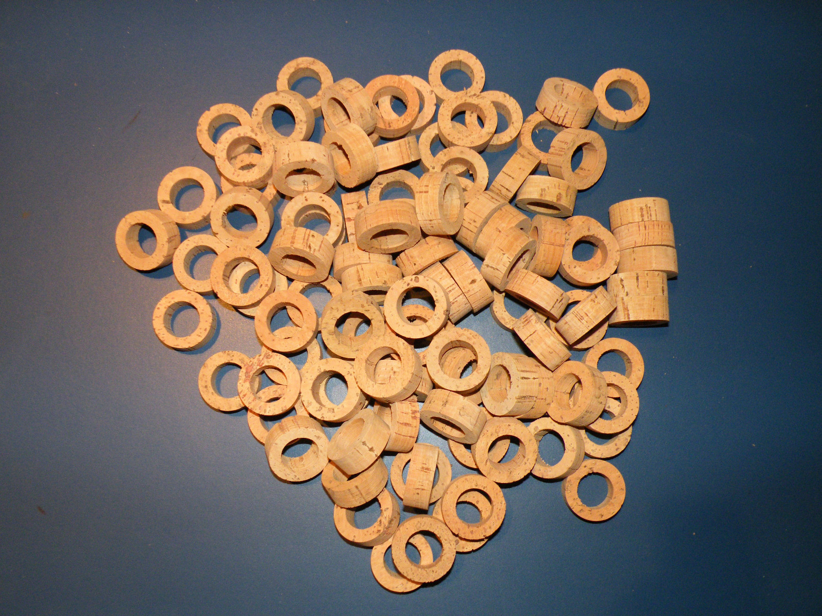 100 CORK RINGS 1 1/4"X1/2" BORE 3/4" GRADE A+ - FREE SHIPP | eBay