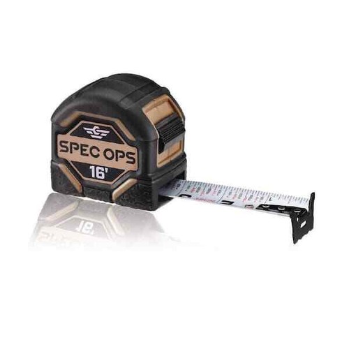 16 Ft. Tape Measure, 1 1/4 In. W Double-Sided Printed Blade, Military ...