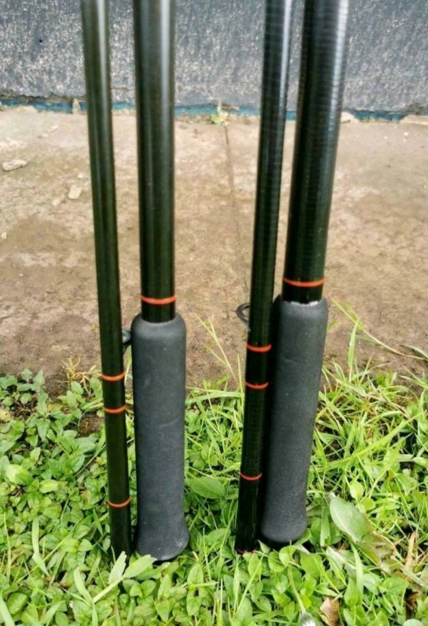 2× Kevin Maddocks Carbon Formula Dual Taper 1&2 Karpfenruten Carp ...
