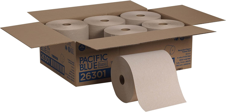 Georgia-Pacific Blue Basic Recycled Hardwound Paper Towel Rolls by GP ...