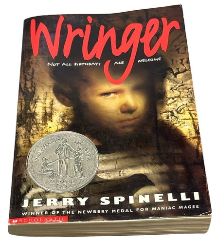 Wringer Book by Jerry Spinelli copyright 1997 Scholastic Inc paperback ...