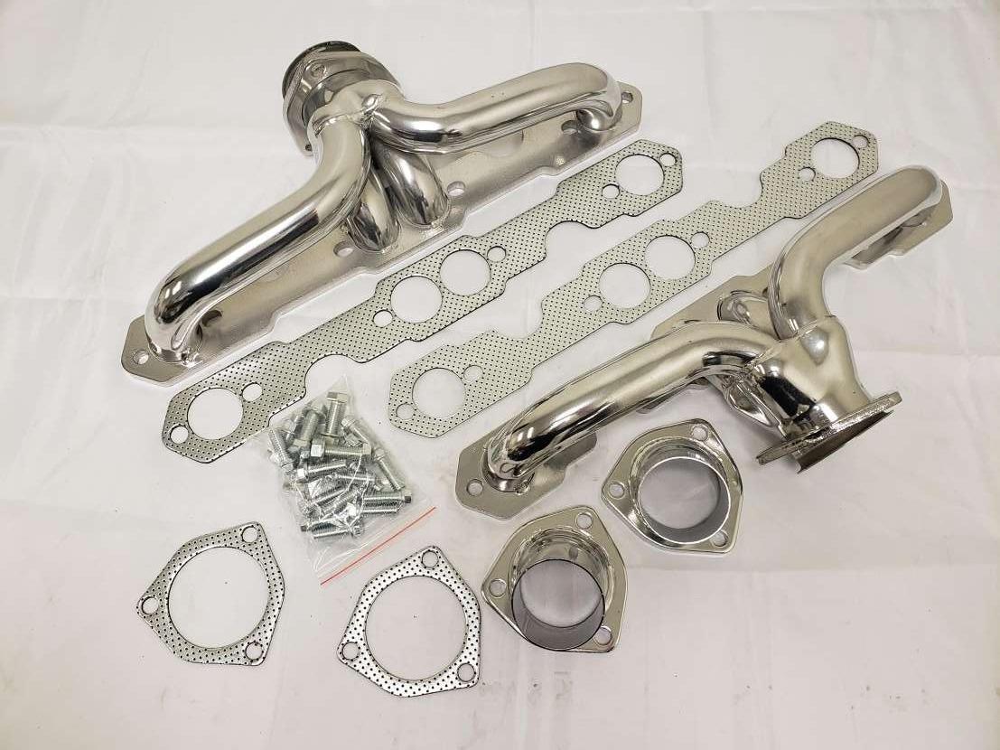Super Short Small Block Chevy Ceramic Coated Exhaust Headers Impala ...