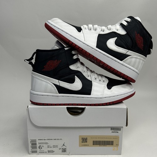 Nike AIR Jordan 1 Mid SE WMNS “Utility/Black Gym Red” DD9338-016 Women ...