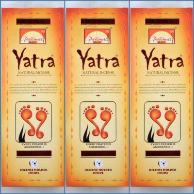 (60g X 3 Pack) 180g PARIMAL YATRA Natural incense sticks Indian Masala ...