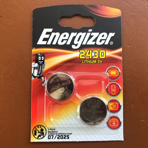 4 x Energizer CR2430 3V Lithium Coin Cell Battery 2430 DL2430 K2430L ...