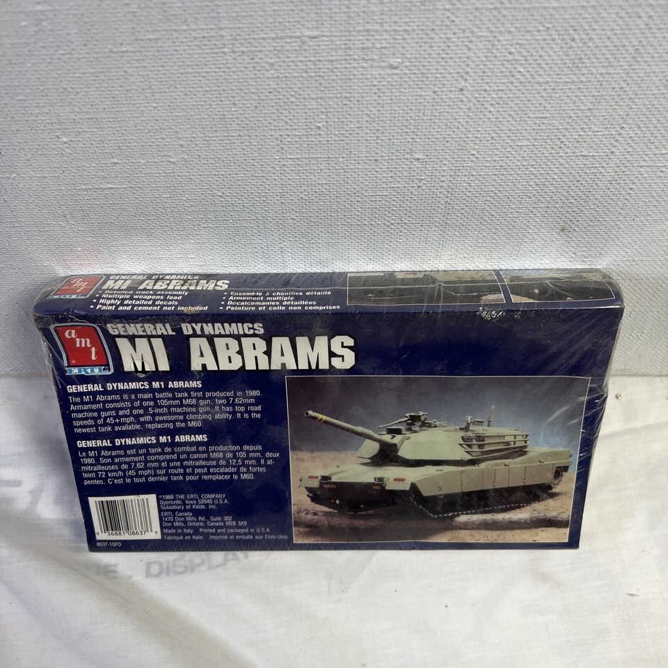 AMT ERTL MI ABRAMS 1/72 General Dynamics Highly Detailed Track Assembly ...