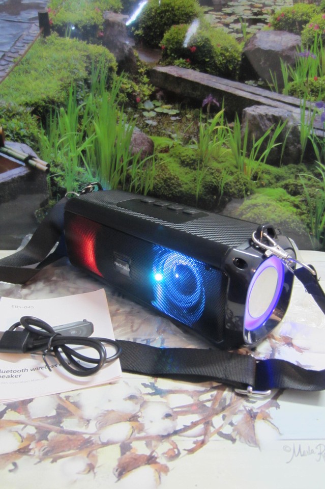 5.0 BLUETOOTH SPEAKER ROCKMIA-EBS-045 (RGB LIGHTS) 4 WAY/ BASS PORTS | eBay