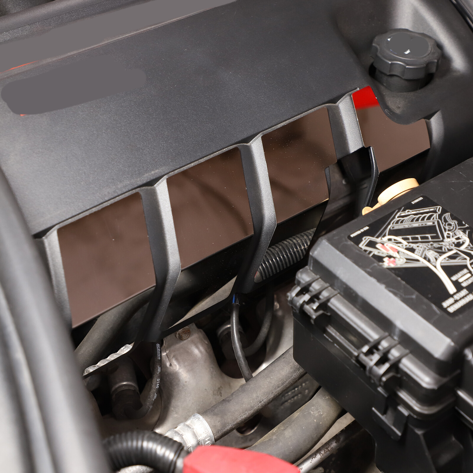 Silver Stainless Engine Bay LOWER FUEL RAIL COVER Plate Fits corvette ...