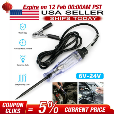 Test Light Car Circuit Tester Probe Voltage Continuity Tester Car DC ...
