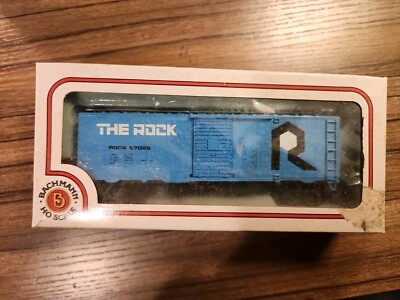 HO Scale, Bachmann, THE ROCK, ROCK 57025, 41' STEEL BOX CAR in original ...