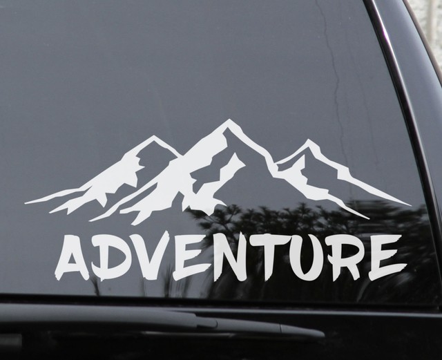 Adventure, Mountain Hiking Sticker Car Laptop Vinyl Decal for sale ...
