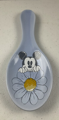 Disney Mickey Mouse Kitchen Spoon Rest Ceramic Spring Flower | eBay