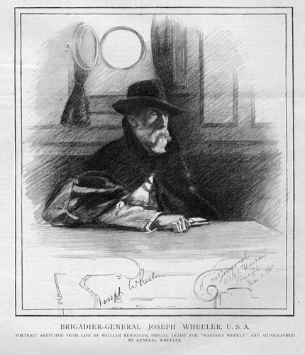 BRIGADIER GENERAL JOSEPH WHEELER CIVIL WAR CAVALRY OFFICER WEST POINT ...